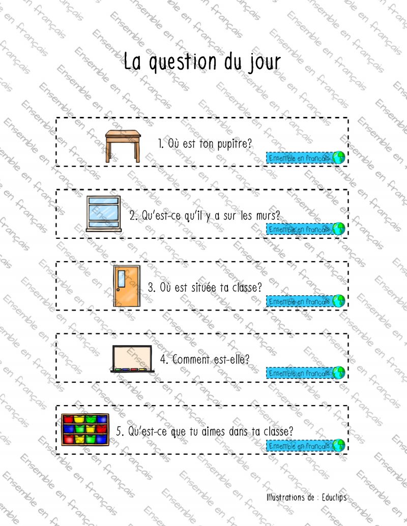 Matériel pédagogique gratuit – Ensemble en Français