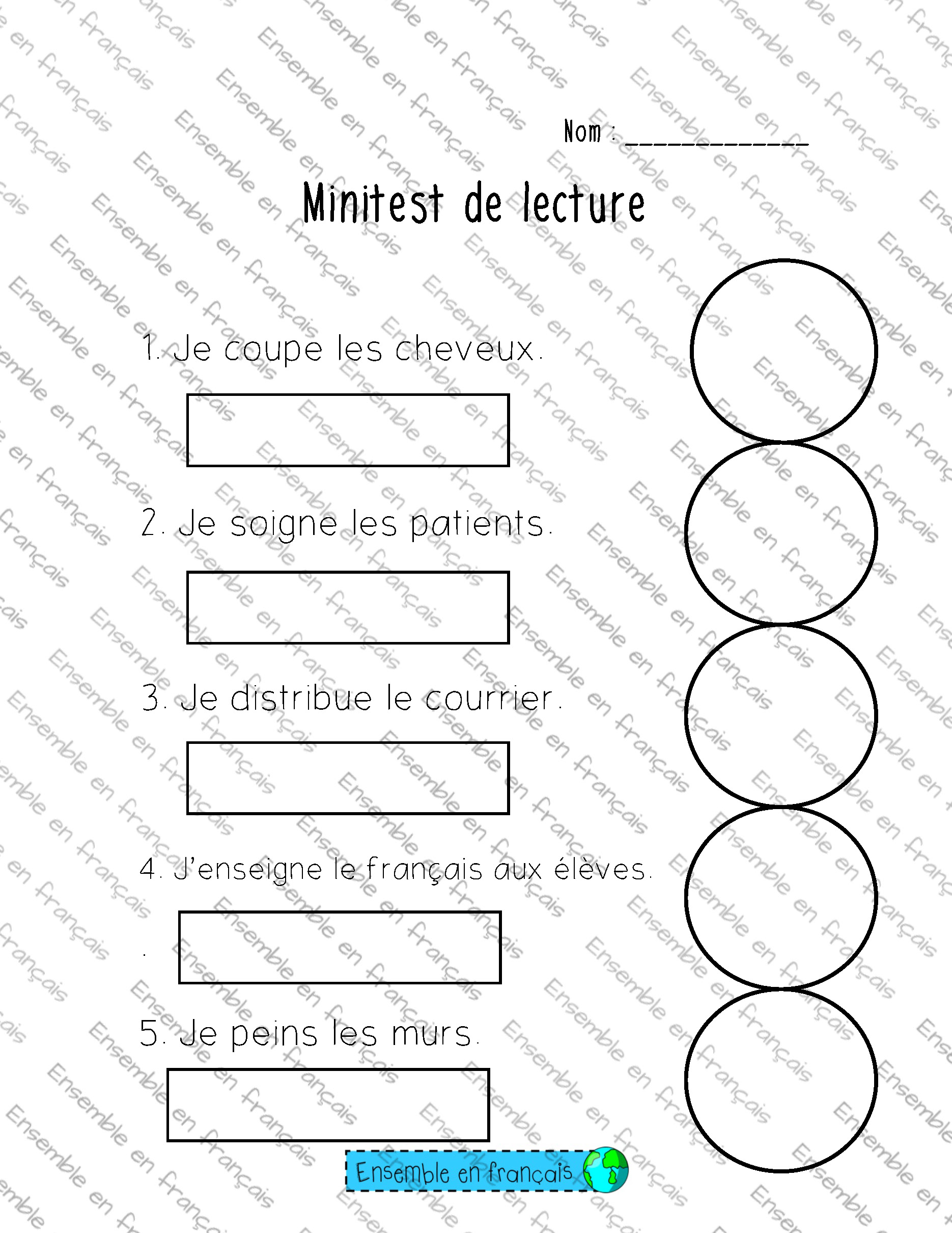 Matériel pédagogique gratuit – Ensemble en Français