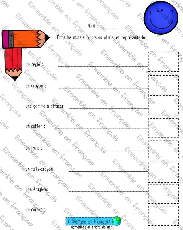 02. Matériel scolaire – Page 4 – Ensemble en Français