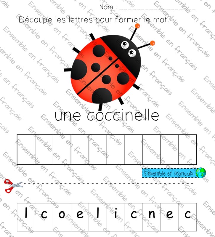 23. Insectes – Page 4 – Ensemble en Français
