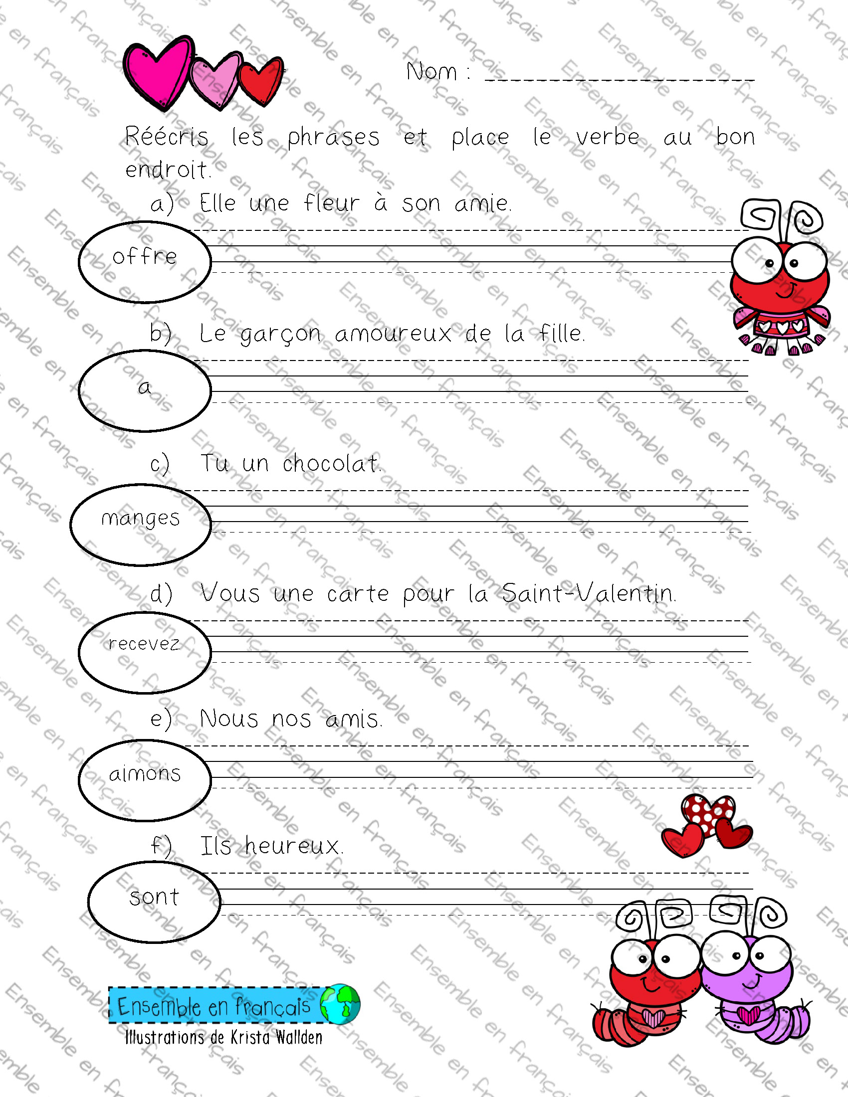 17. Saint-Valentin – Page 4 – Ensemble en Français
