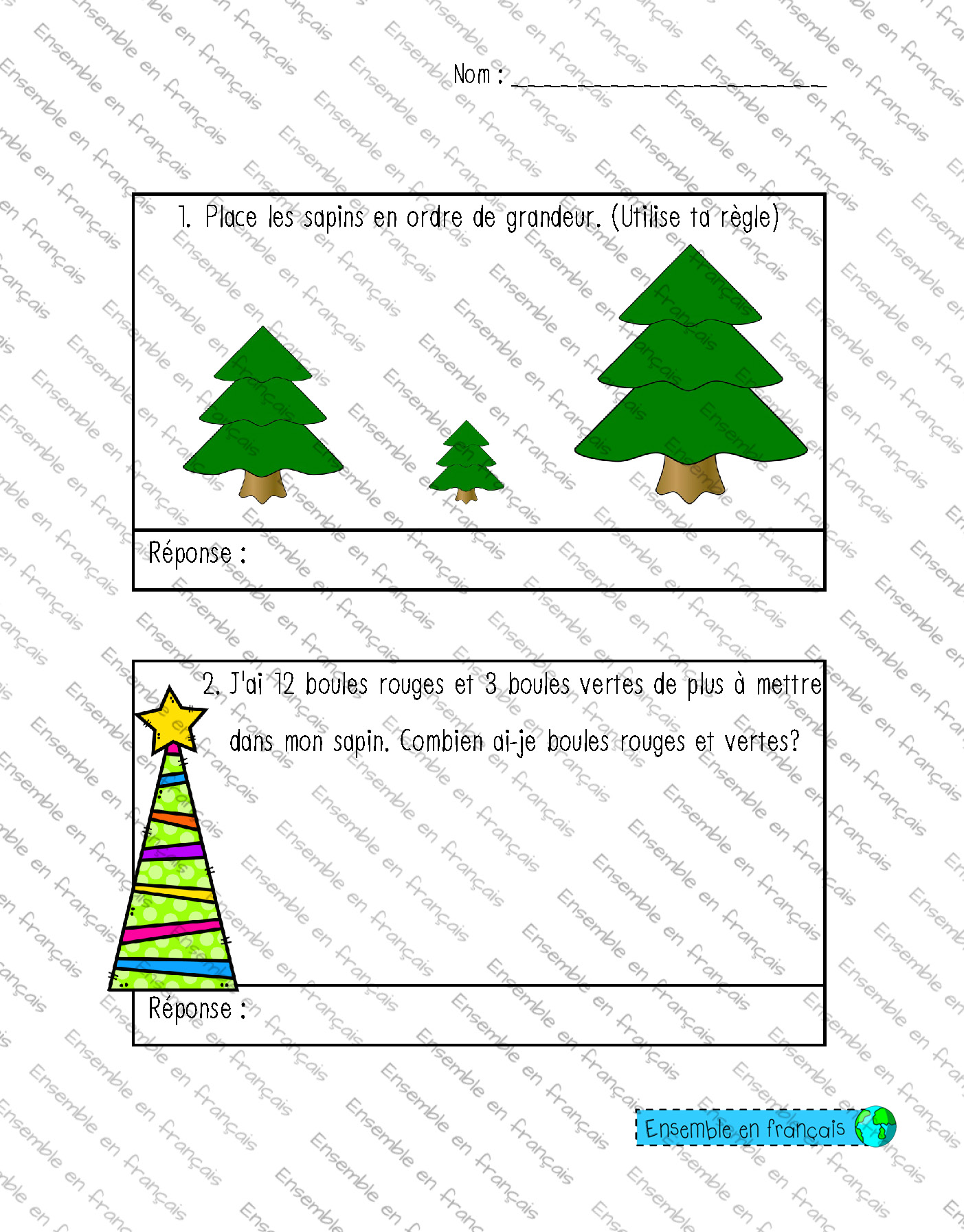 14. Noël – Ensemble en Français