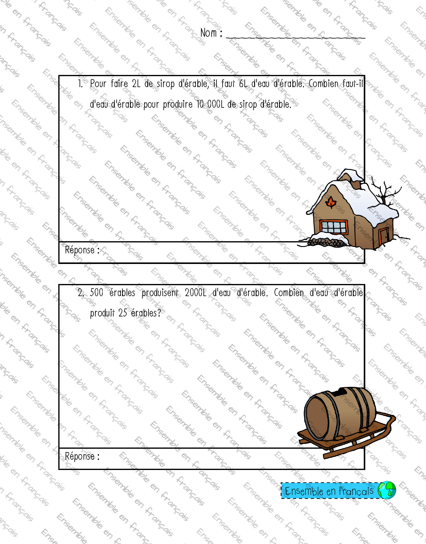 20. Cabane à sucre – Ensemble en Français